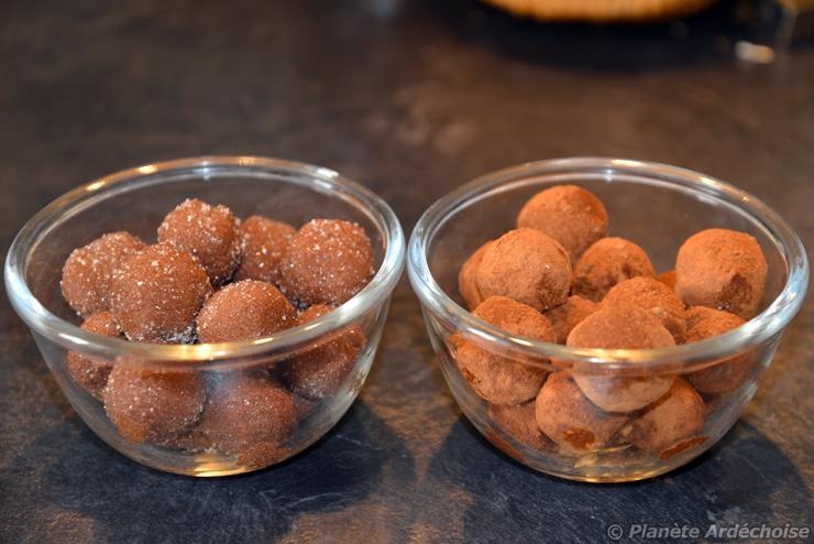 Ardeche - TRUFFES CHOCOLAT MARRON